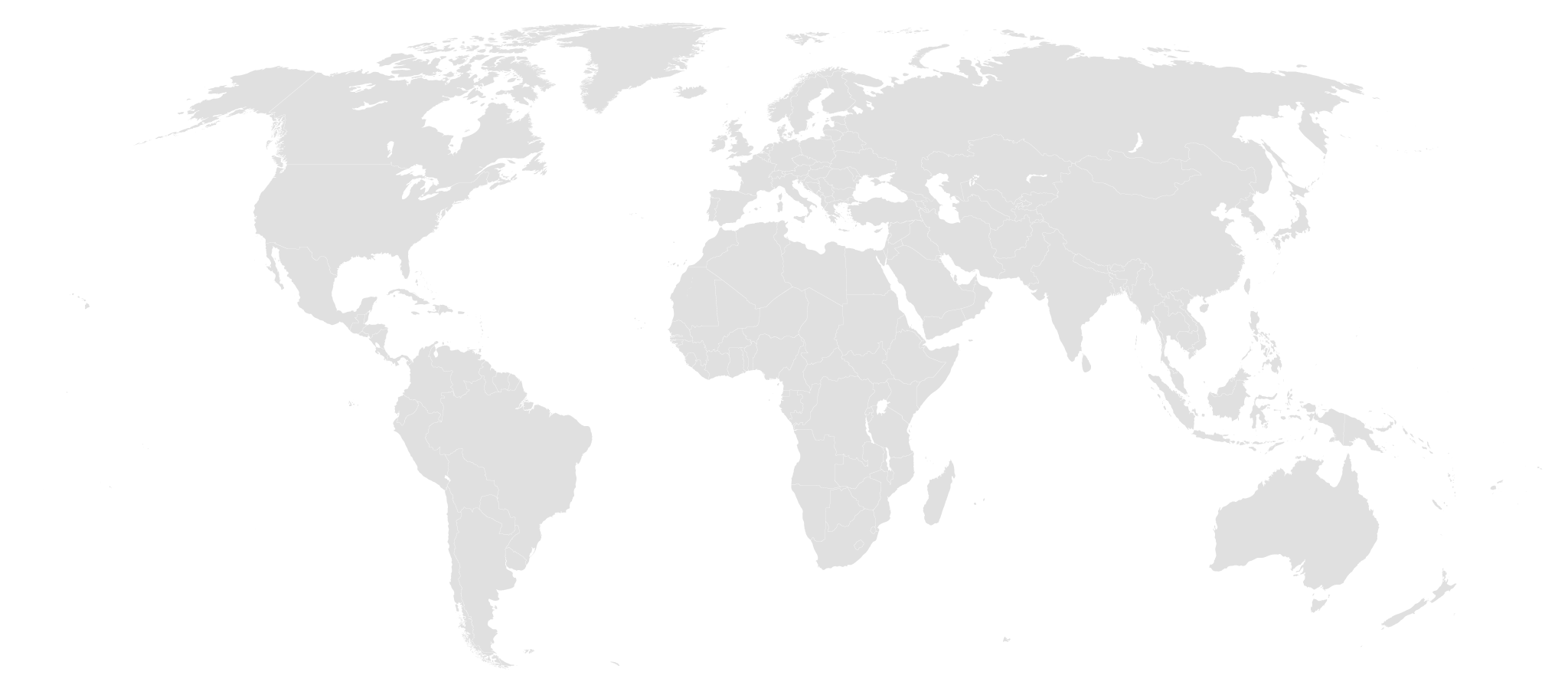 Blank Map Of The World Showing Countries The World Map With Shapes Of
